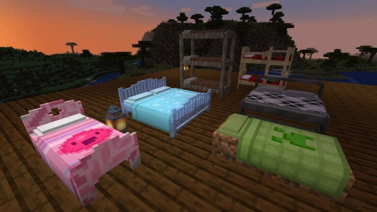 【マイクラ】ダブルベッドや2段ベッドも！自分だけのオリジナルベッドが作れる『MultiBeds Mod』 | ゲマステ！- 新作ゲームレビュー, マイクラ, ゲームMOD情報まとめ